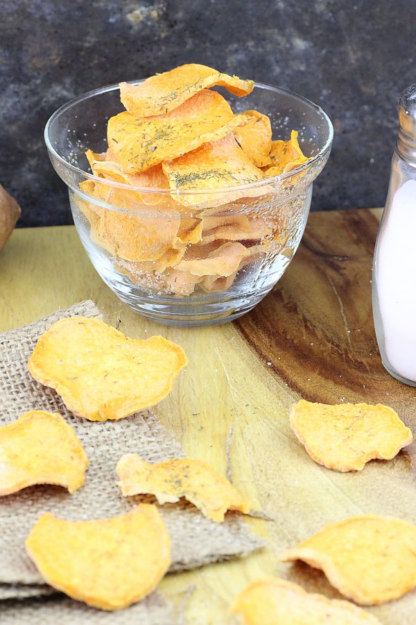 Raw yam chips | The Rawtarian