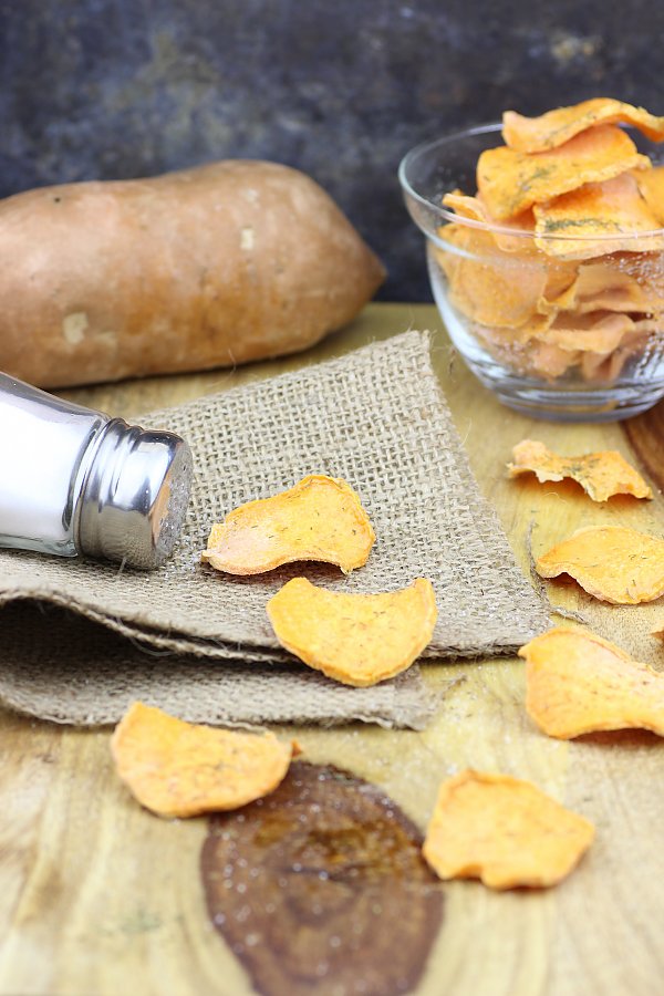 Raw yam chips | The Rawtarian