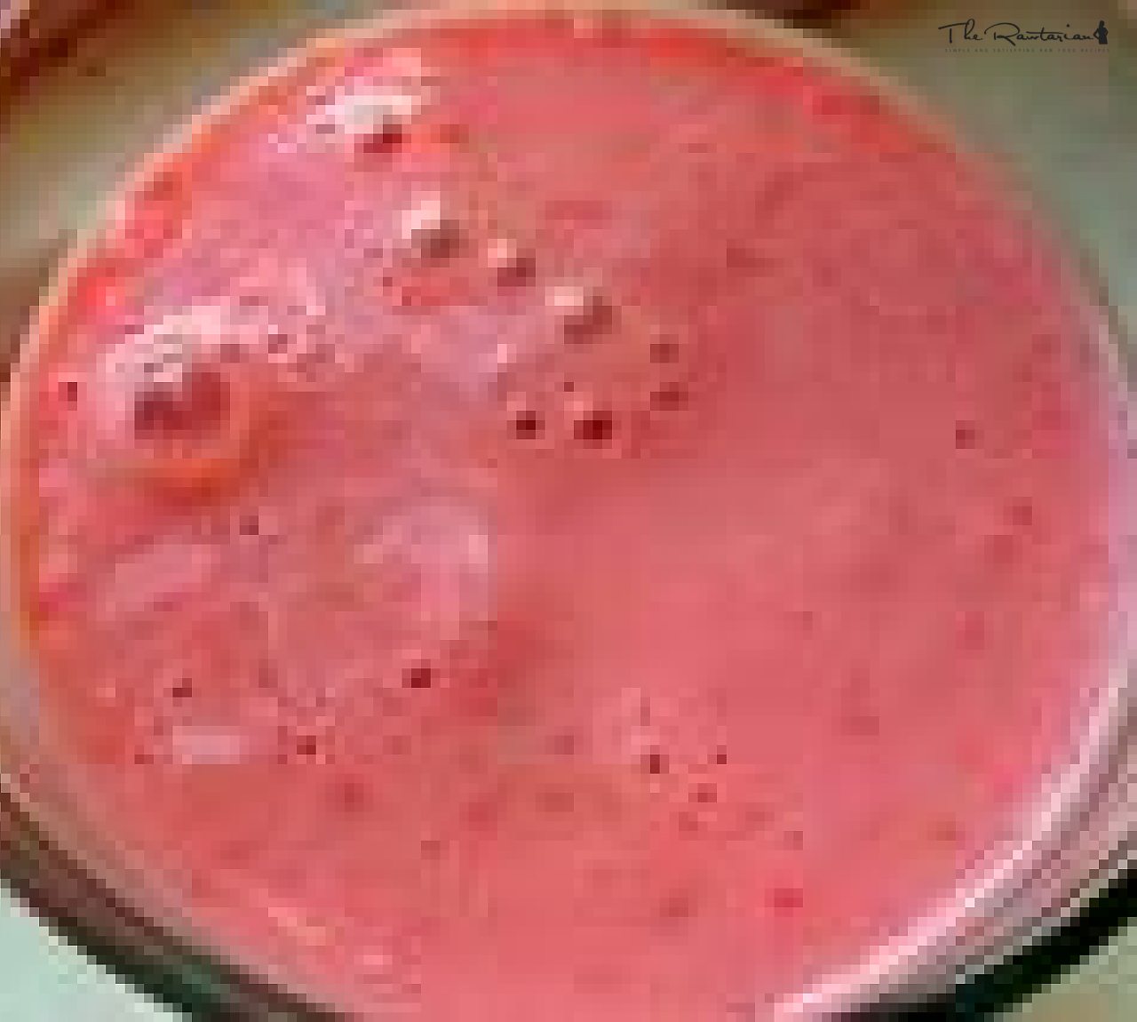 Strawberry Fruit Frost Smoothie | The Rawtarian